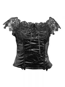 Lace neck and sleeve top by Sinister clothing